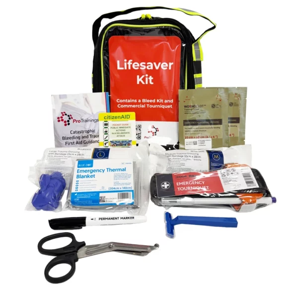 Lifesaver Kit with Tourniquet - Black - Pro Trauma